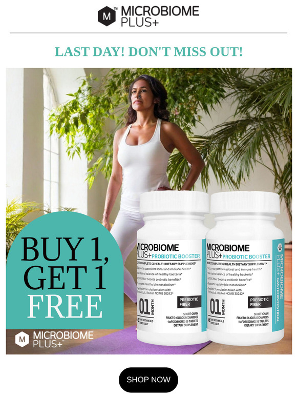 Microbiome Plus: Buy 1, Get 1 Free ends Today! | Milled