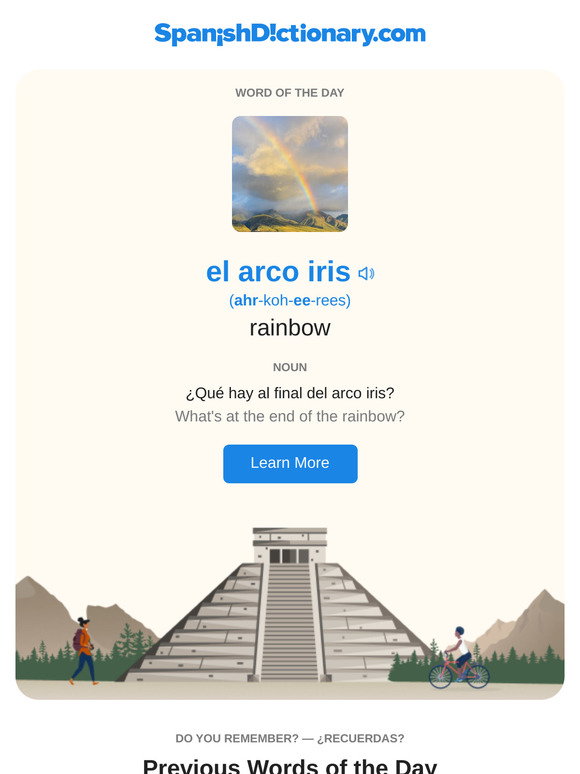 SpanishDict: "el arco iris" - SpanishDictionary.com Word of the Day ...