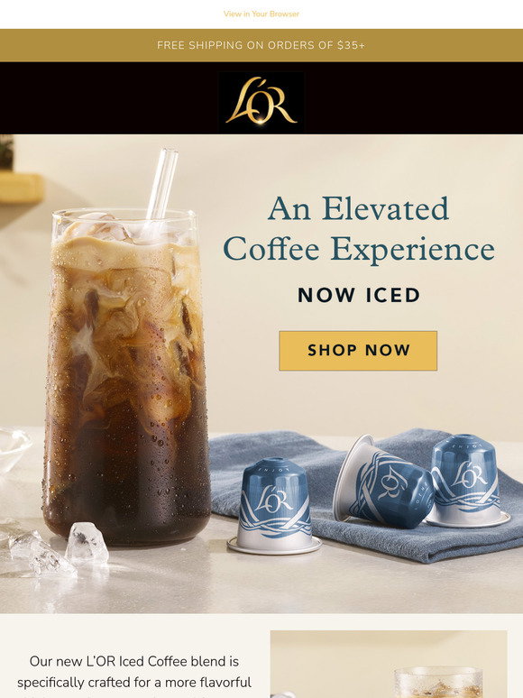 L'OR Coffee: An Elevated Coffee Experience - Now Iced! | Milled