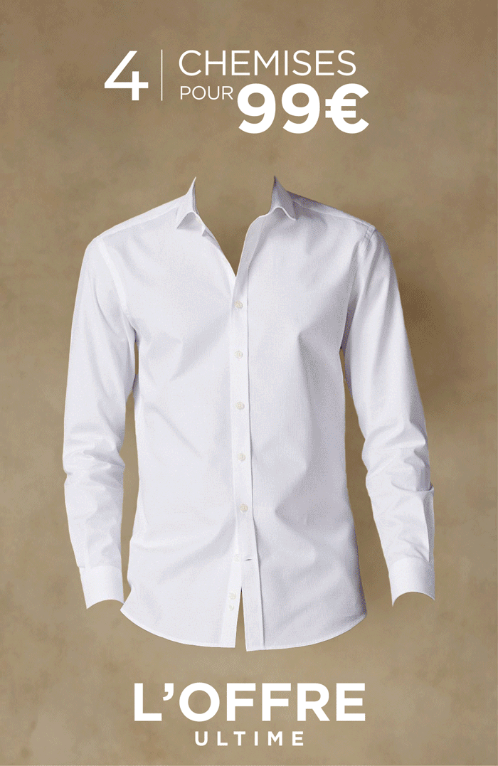 Café Coton: 💙4 chemises pour 99€ | L'Offre Ultime | Milled