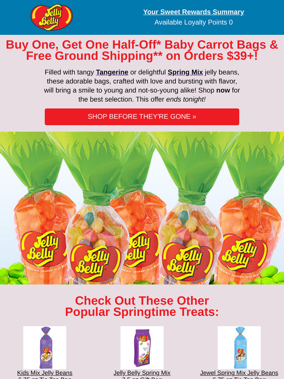 Jelly Belly: Don't Miss Out: Buy One, Get One Baby Carrot Bags + Free ...
