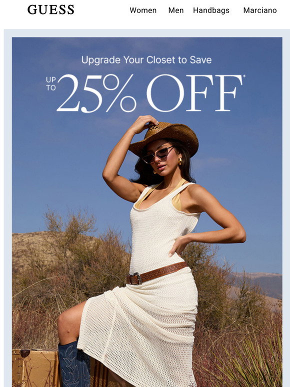 GUESS Email Newsletters: Shop Sales, Discounts, and Coupon Codes