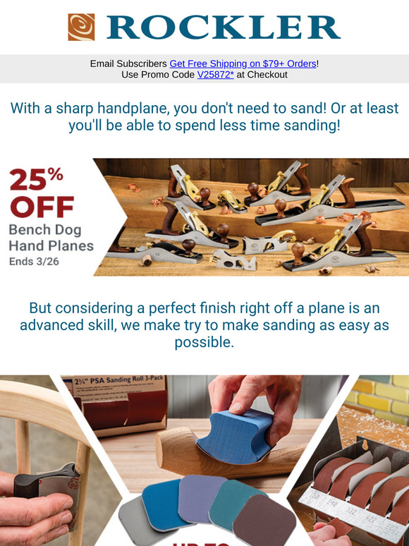 Rockler Woodworking and Hardware Email Newsletters: Shop Sales ...