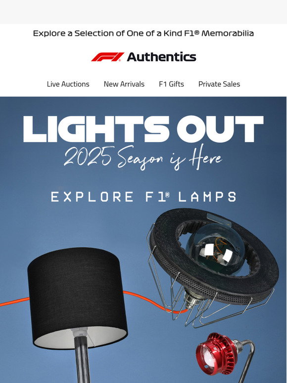 F1 Authentics: Re-Engineered F1® Lamps 💡 | Milled