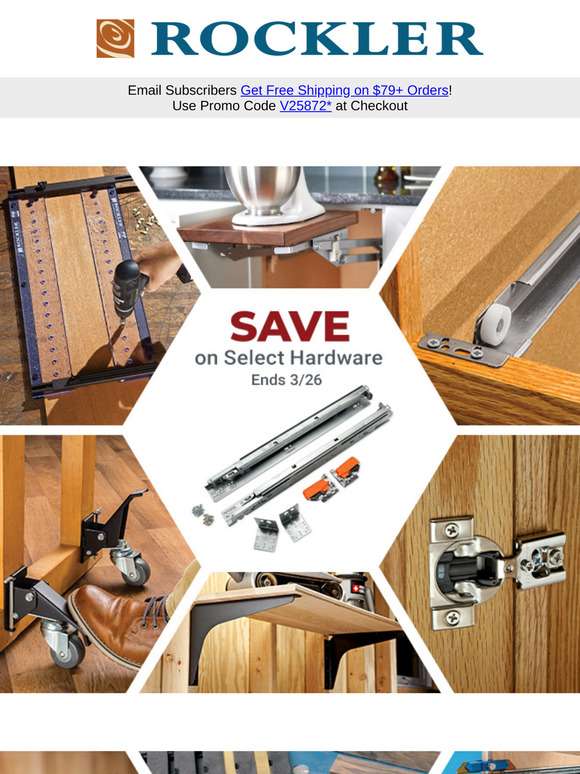 Rockler Woodworking and Hardware Email Newsletters: Shop Sales ...