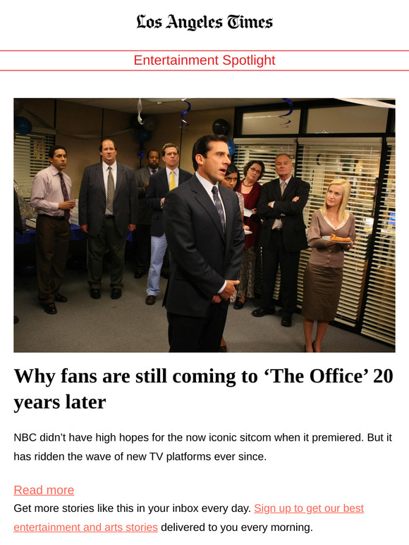 Los Angeles Times: Why fans are still coming to ‘The Office’ 20 years ...