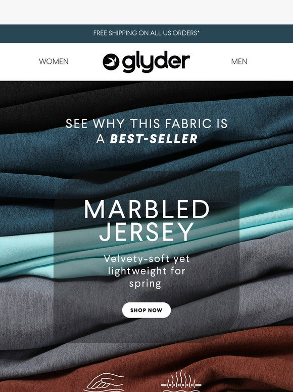 Glyder: Marbled Jersey: The Best-Seller Everyone Loves | Milled