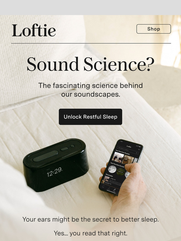 Loftie: How sounds help YOU sleep? ⁉️ | Milled