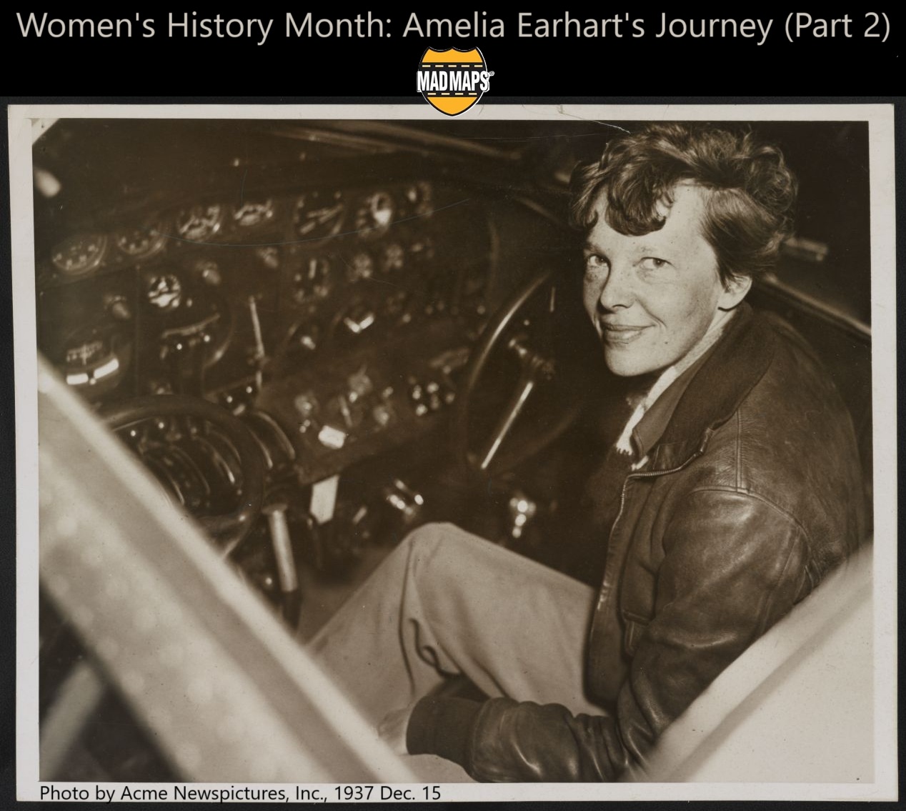Maps: Women's History Month: Amelia Earhart - The Final Leg (Part 2 ...