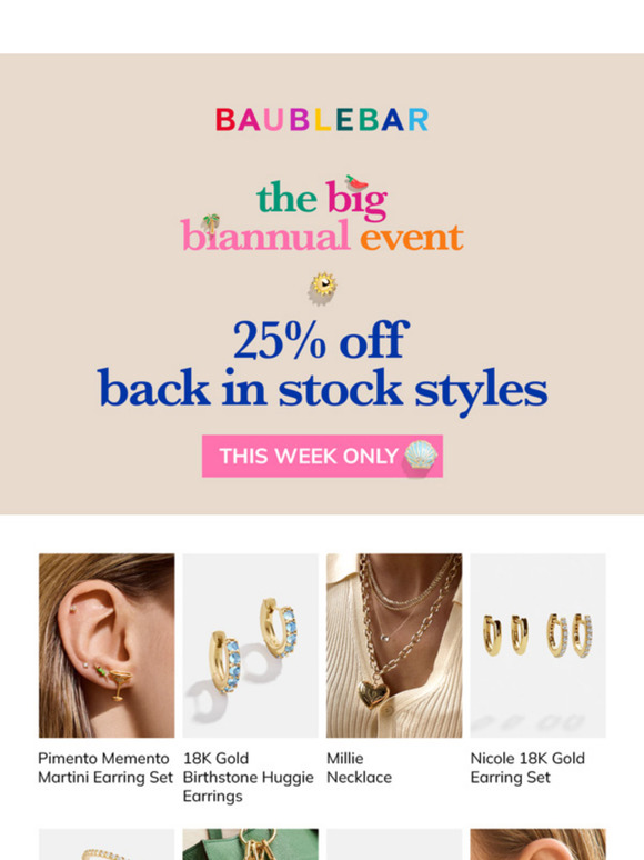 BaubleBar Email Newsletters: Shop Sales, Discounts, and Coupon Codes