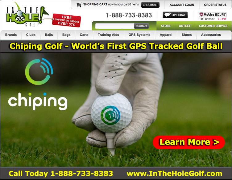 IN THE HOLE GOLF: Chiping GPS Tracked Golf Ball - Order Now | Milled