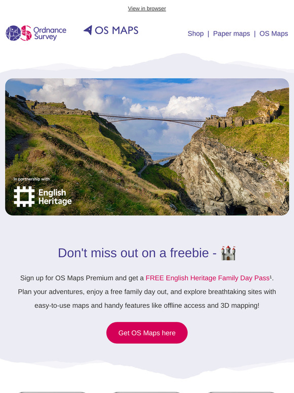 Ordnance Survey: Unlock a day out with English Heritage using OS Maps ...