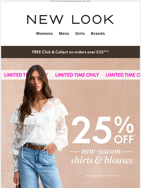 New Look Email Newsletters: Shop Sales, Discounts, and Coupon Codes