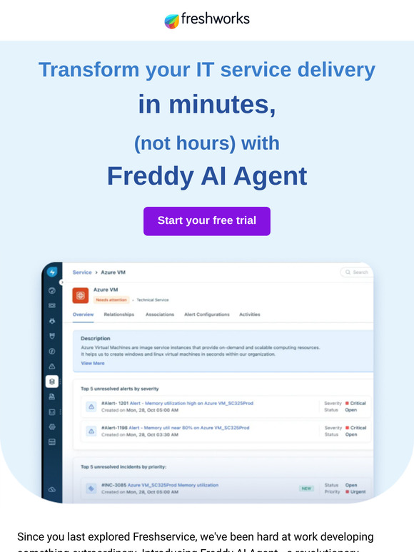 FreshService: Meet your new AI service superhero | Milled
