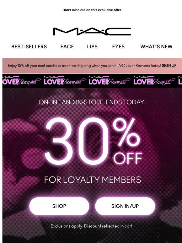 M·A·C Email Newsletters: Shop Sales, Discounts, and Coupon Codes