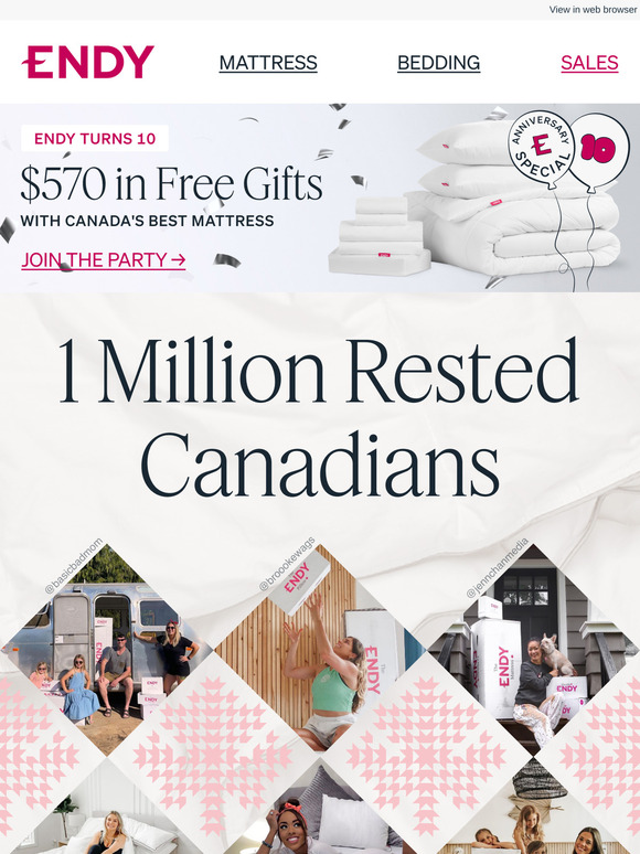 Endy: Delivering better sleep across the country 🇨🇦 | Milled