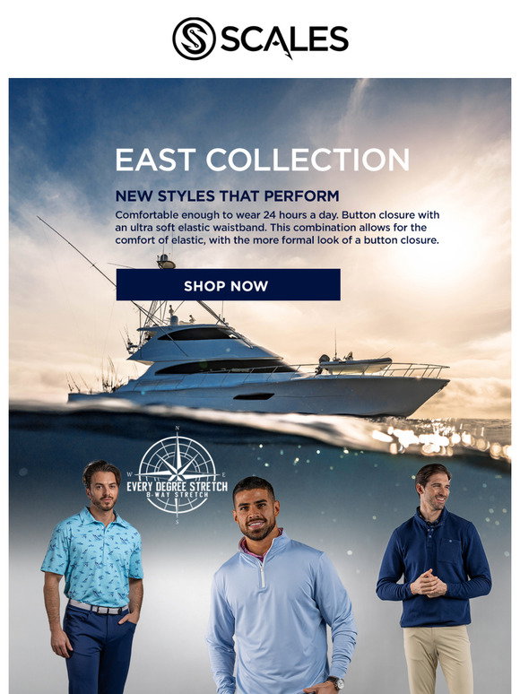 Scales Gear: New styles that perform: The East Collection is here. | Milled