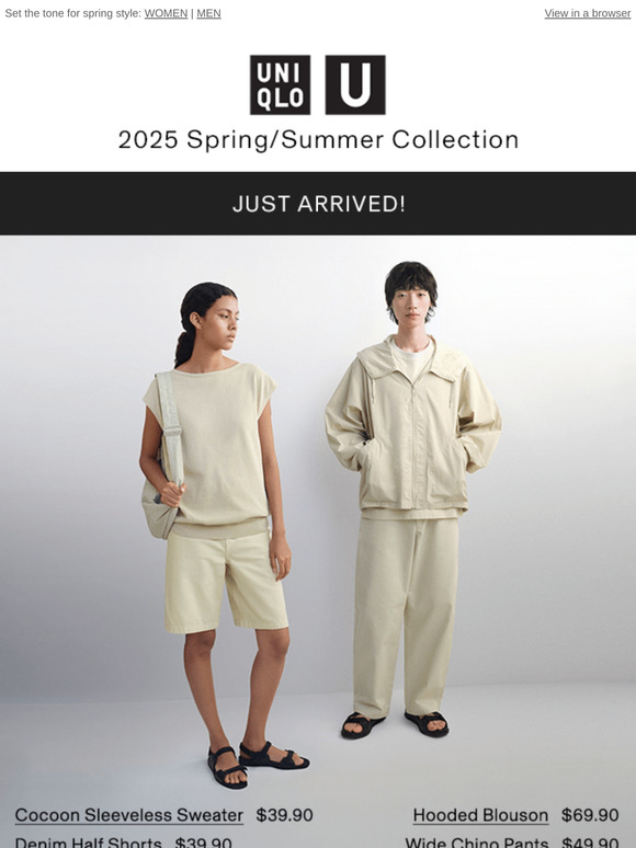 UNIQLO: Uniqlo U 2025 Spring/Summer collection just arrived! | Milled