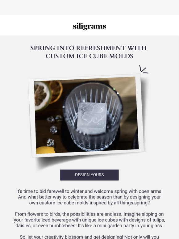 Siligrams: Design your spring-inspired ice cubes 🌸🌷 | Milled