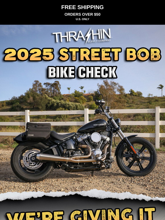 Thrashin Supply: 2025 Street Bob Bike Check‼️ | Milled
