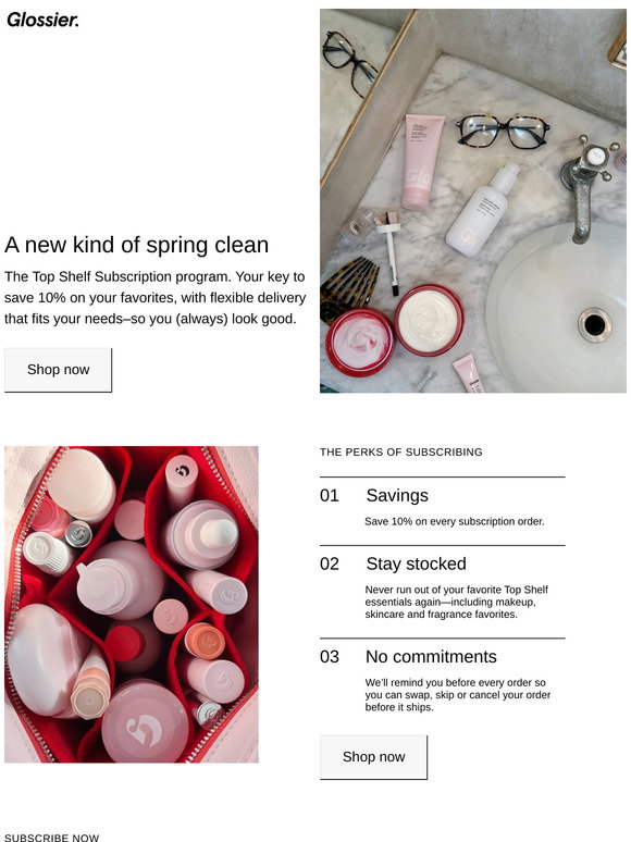 Glossier: Spring clean your routine | Milled