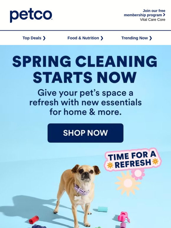 Petco: 🌸 Spring clean your dog’s space 🌸 | Milled