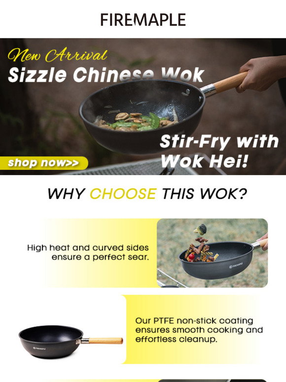 Fire Maple: New Arrival! Sizzle Chinese Wok — Stir-Fry with Wok Hei ...