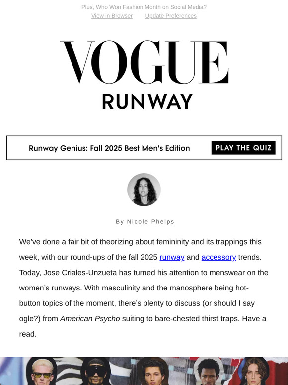 Vogue: This is What Menswear Looks Like in the Age of the “Manosphere ...