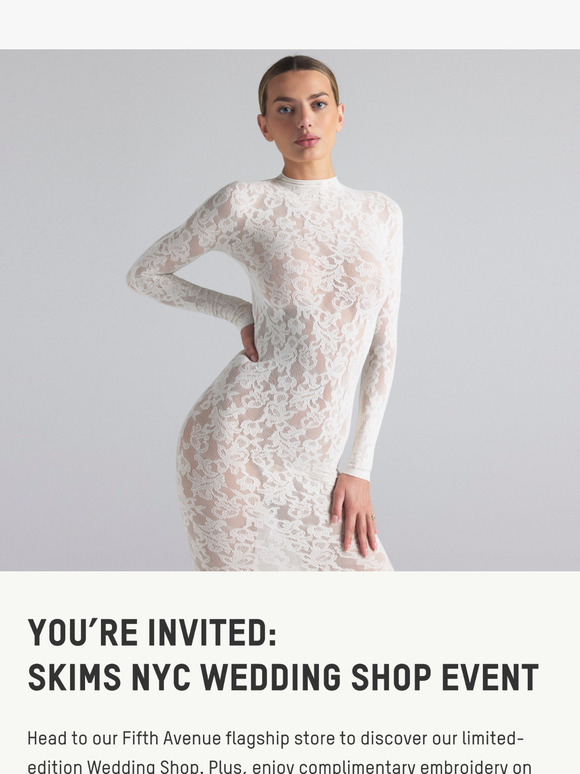 SKIMS: You’re Invited: SKIMS NYC Wedding Shop Event | Milled