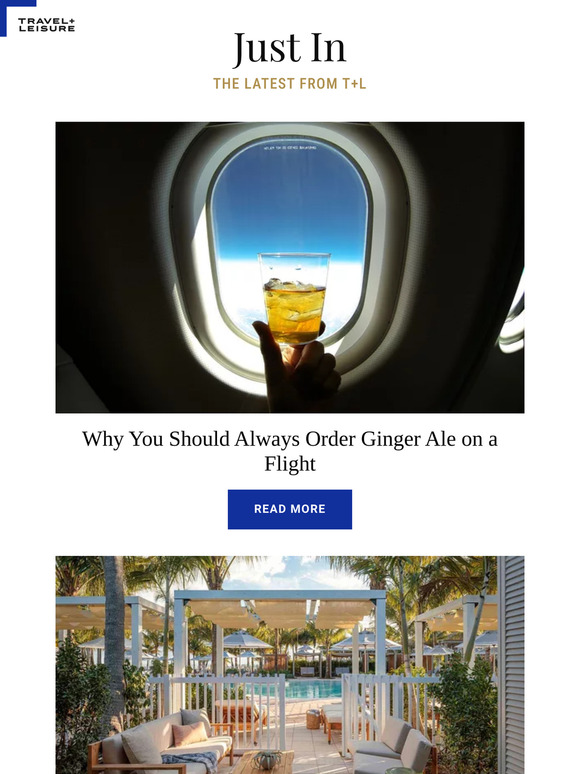 Travel + Leisure: Why You Should Always Order Ginger Ale on a Flight ...