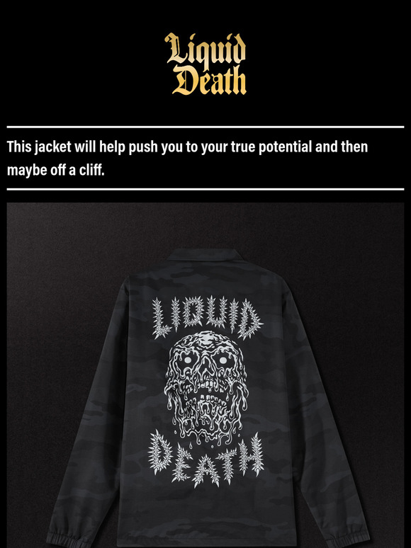 Liquid Death: Limited Edition Dead Ball Coaches Jacket | Milled