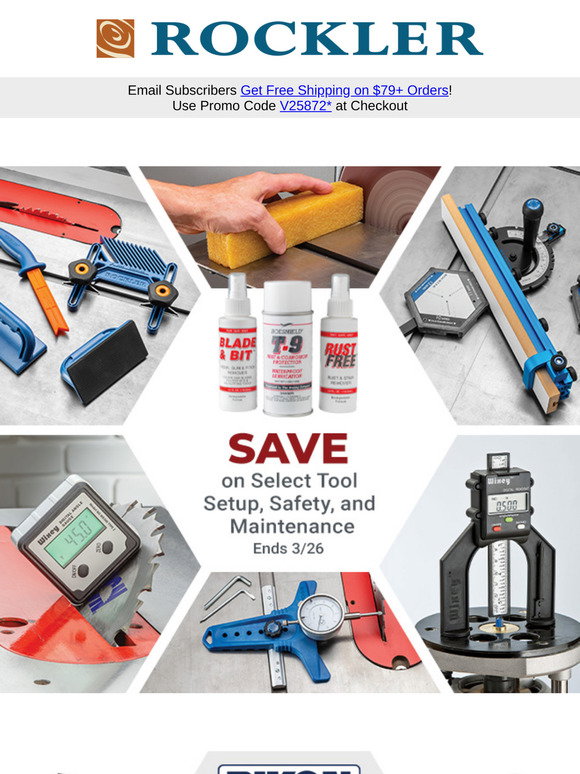 Rockler Woodworking and Hardware Email Newsletters: Shop Sales ...