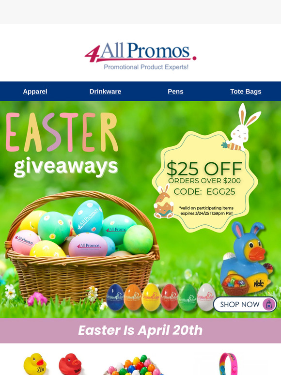 4AllPromos: 🐰 Egg-citing Custom Giveaways for Easter! | Milled
