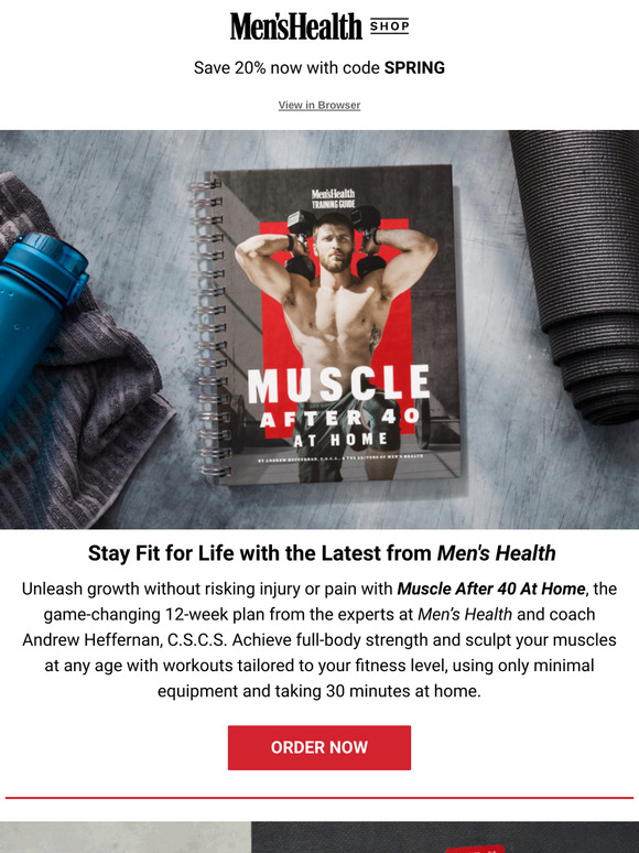 Men'sHealth: Best At-Home Training for Men Over 40 | Milled