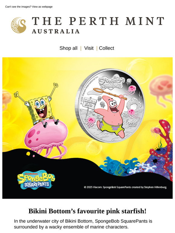 The Perth Mint: Dive into Bikini Bottom with SpongeBob's best friend ...