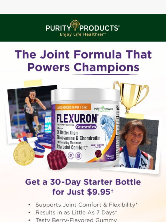Purity Products: How Does She Break Records in her Mid-80s? Her Joints ...