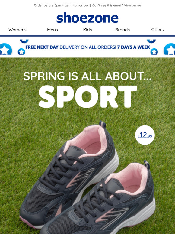Shoe Zone: Sports from £12.99 to put a spring in your step | Milled
