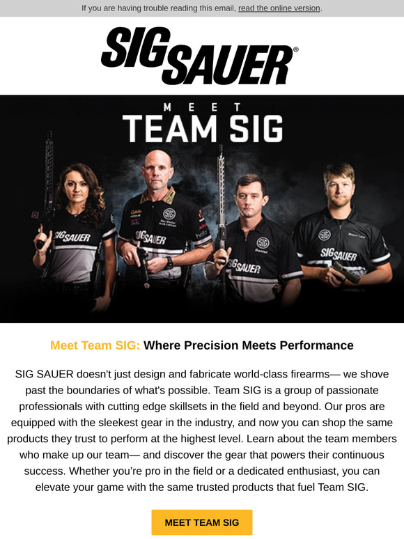 SIG SAUER: NEW SERIES: Discover How Team SIG Pros Crush Every ...