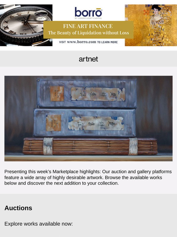 Artnet: Marketplace Highlights: Classic and Contemporary Masters ...