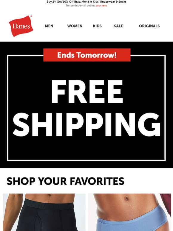 Hanes Email Newsletters: Shop Sales, Discounts, and Coupon Codes