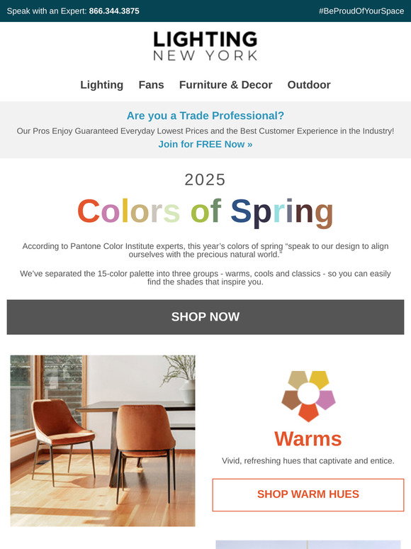 Lighting New York: Colors of Spring 🌈 Find the Shades That Inspire YOU ...