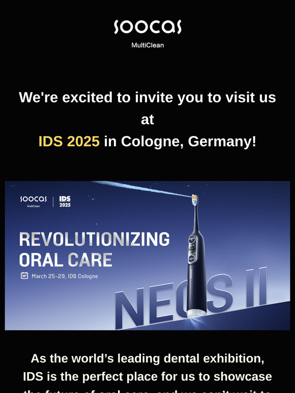 Soocas: Discover Innovation at IDS 2025 – Join Us! | Milled