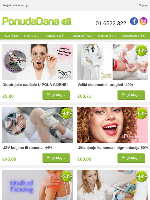 PonudaDana: Dioptrijske naočale U POLA CIJENE! | Veliki sistematski ...