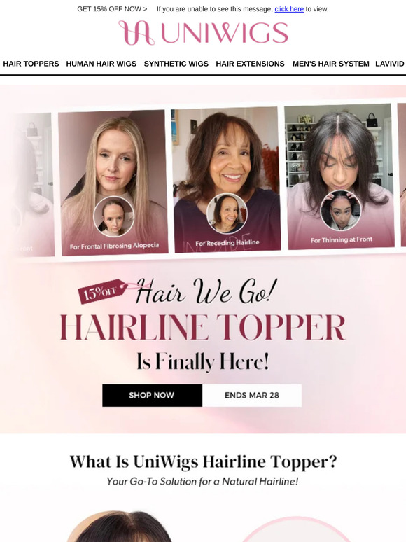 UniWigs: Dreaming of the Perfect Hairline? 😍Meet Our NEW Hairline ...