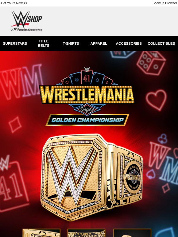 WWE: Exclusive: WrestleMania Gold Title Belt Just Dropped! | Milled