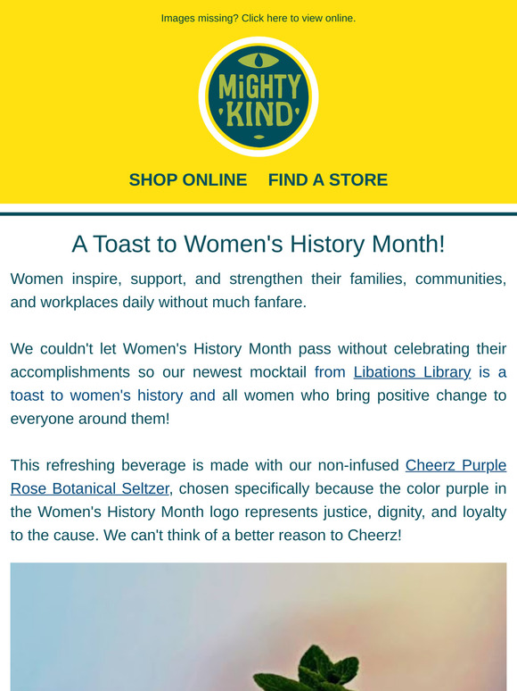 Mighty Kind: A Toast to Women's History Month! 💜 | Milled