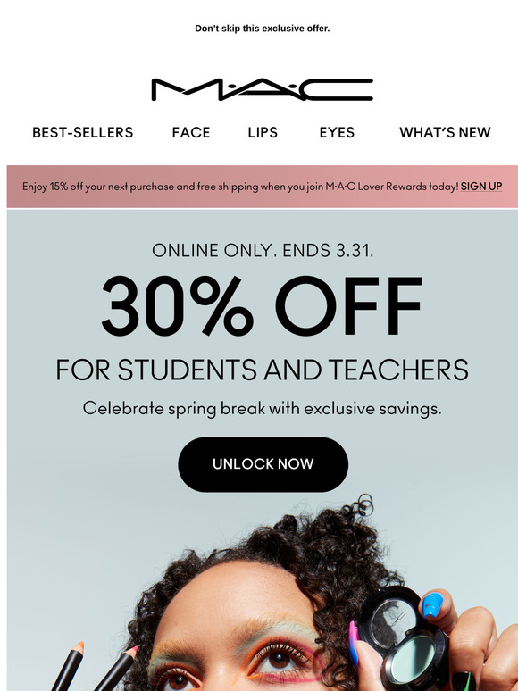 M·A·C Email Newsletters: Shop Sales, Discounts, and Coupon Codes