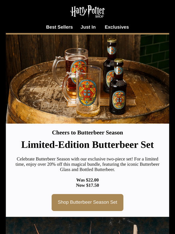 Harry Potter Shop: Introducing the Limited-Edition Butterbeer Season ...