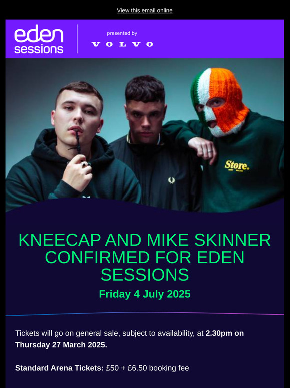 Eden Project: Kneecap and Mike Skinner confirmed for Eden Sessions | Milled