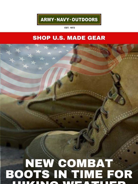 Army Navy Outdoors: NEW Combat Boots Just Arrived | Milled